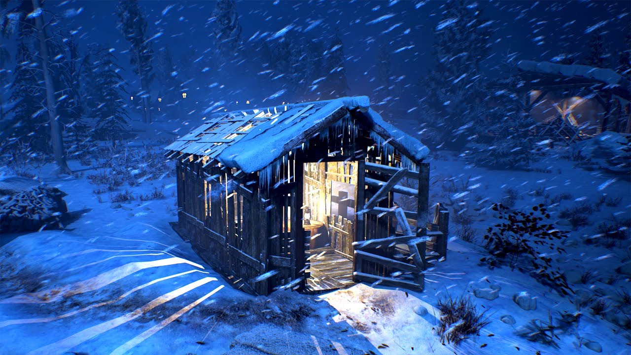 SNOWSTORM Blizzard Wind Sounds For Sleeping, Relaxing. Calm Snow Arctic ...