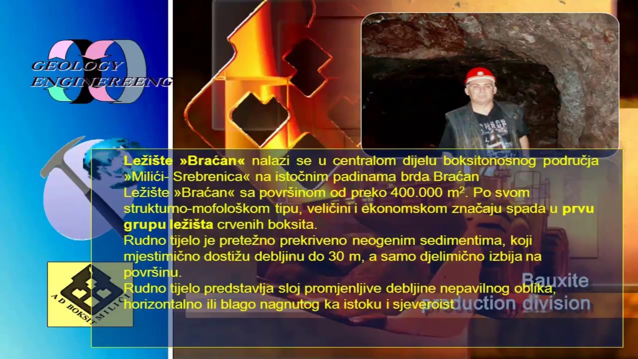 Milići BOKSIT Podzemna eksploatacija BRACAN - YouTube