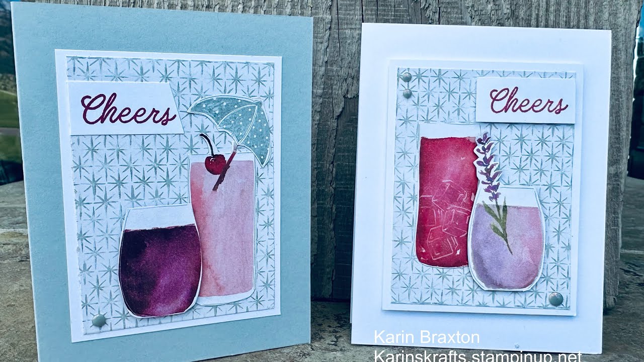 2 simple cards with CHEERS & SIP Bundle new online exclusives & THE ...