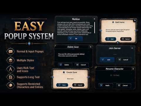 Easy Popup System Showcase