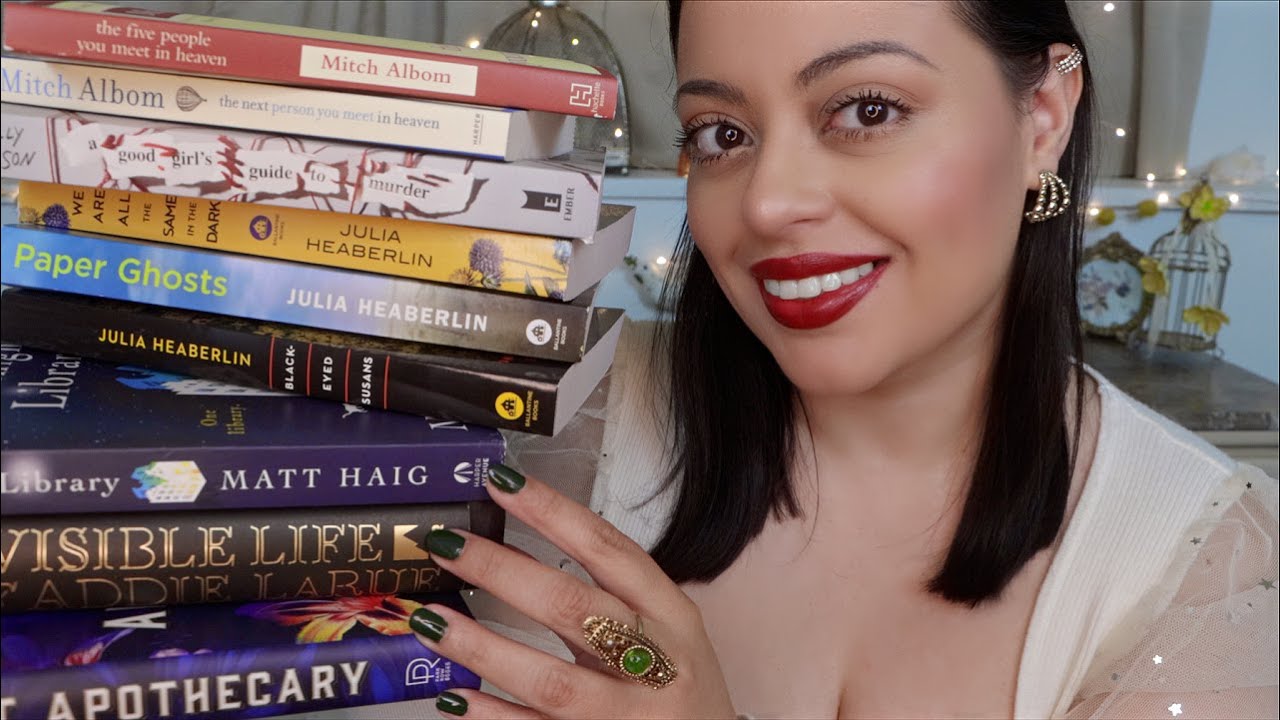 Asmr My Current Reading Listπ Book Tapping Rubbing Tracing And