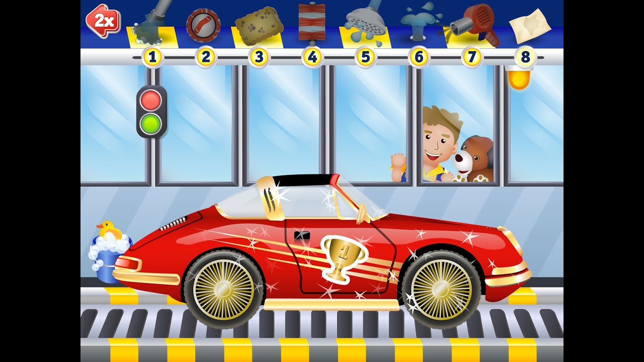 Car Wash Winning Red Racing Car - YouTube
