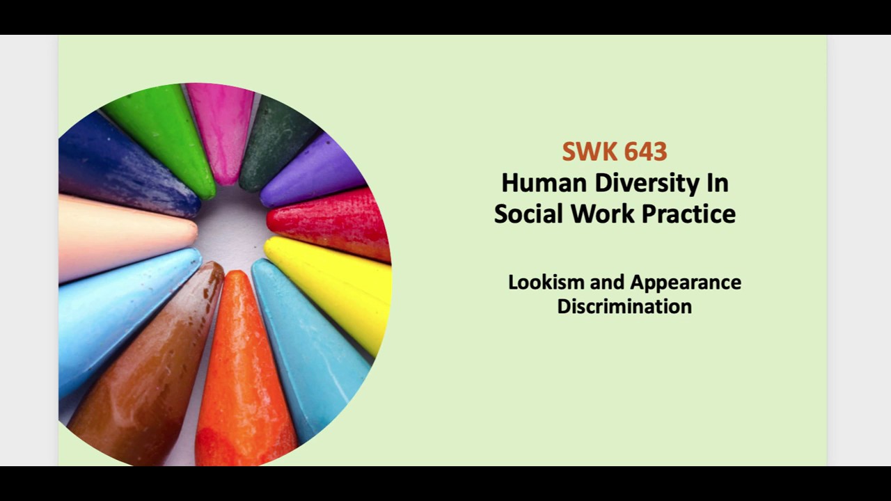 643 Wk 8: Lookism and Appearance Discrimination - YouTube