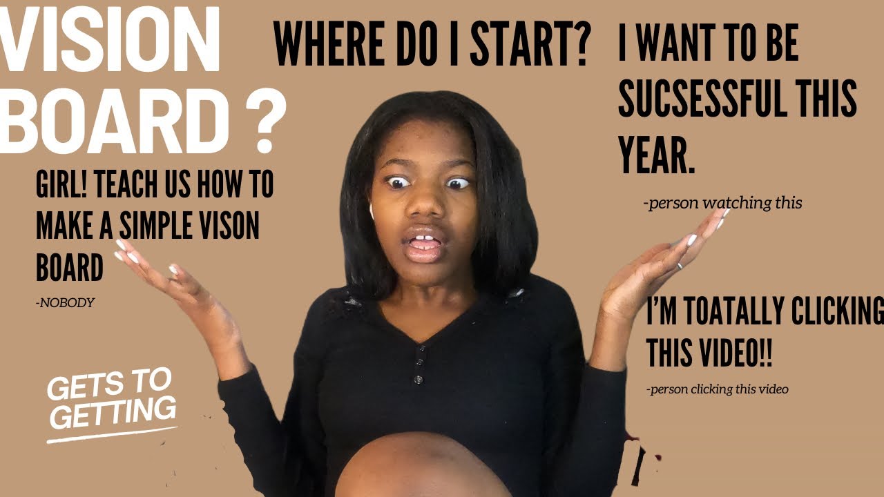 HOW TO MAKE A SIMPLE VISION BOARD!!!! ( for beginners) - YouTube