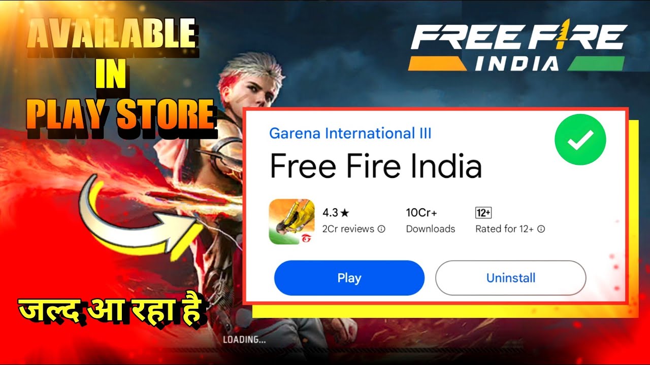 Free Fire India Available in Play Store // Free Fire Confirmed Lunch ...