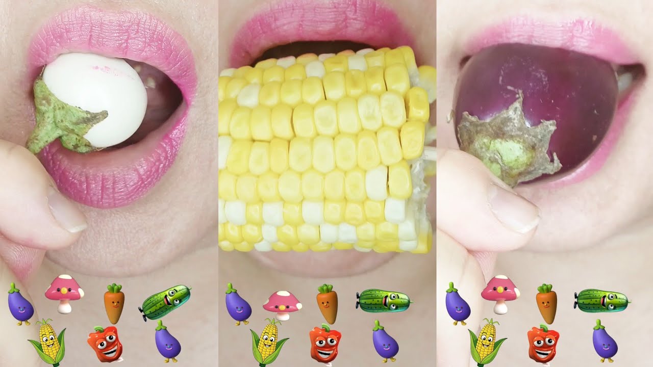 ASMR Satisfying Crunchy Foods Eating Sounds Tingles Mukbang - YouTube
