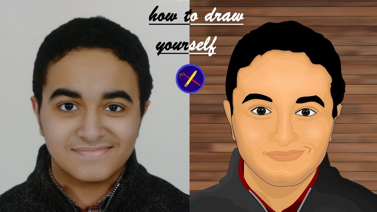 How to draw yourself - YouTube