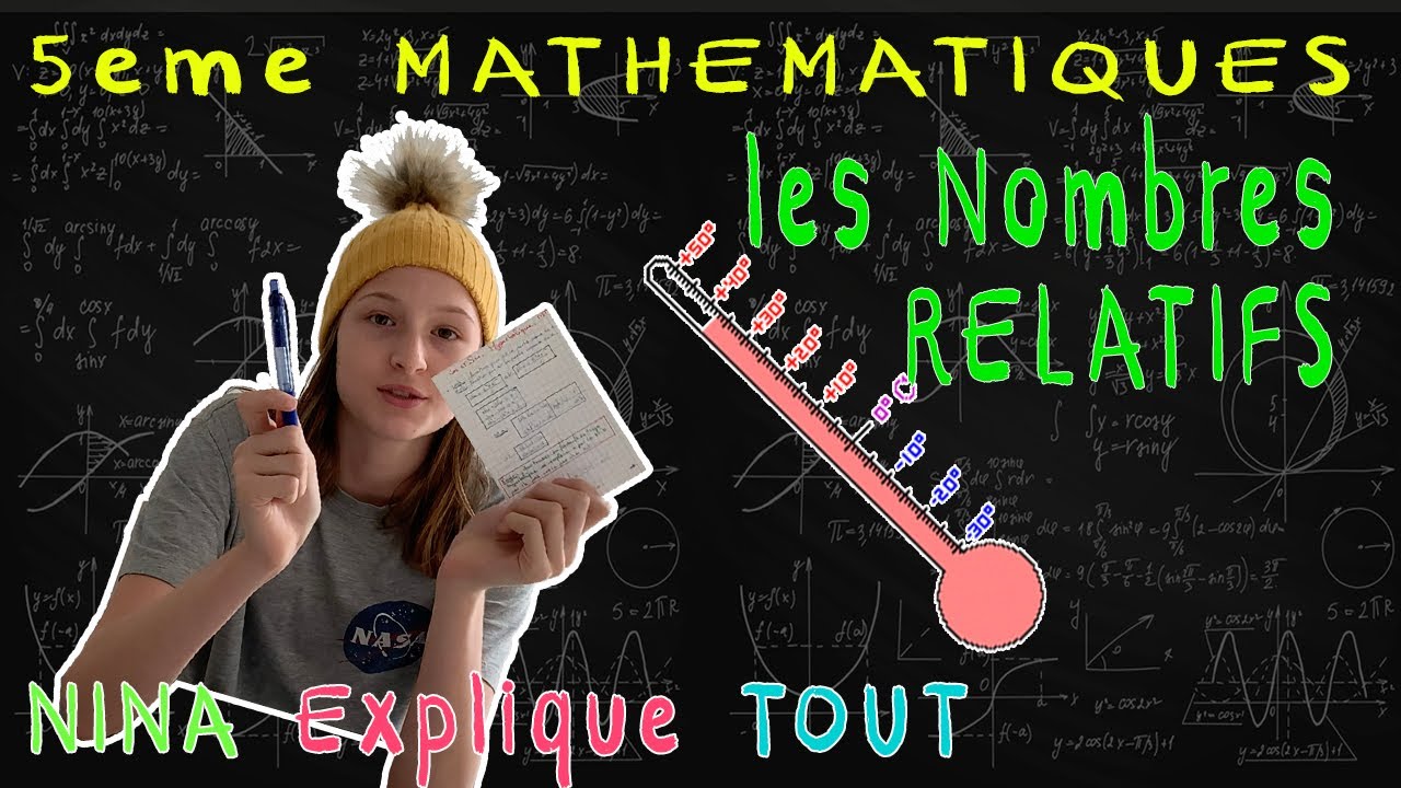 les nombres relatifs mathématiques college 5eme droite negatif positif ...