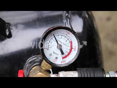 Air Tank Gauge [STOCK FOOTAGE] - YouTube