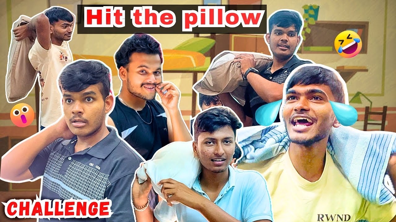 HIT THE PILLOW - BLIND GAME 😂 || CHALLENGE VLOGS VIDEO - YouTube