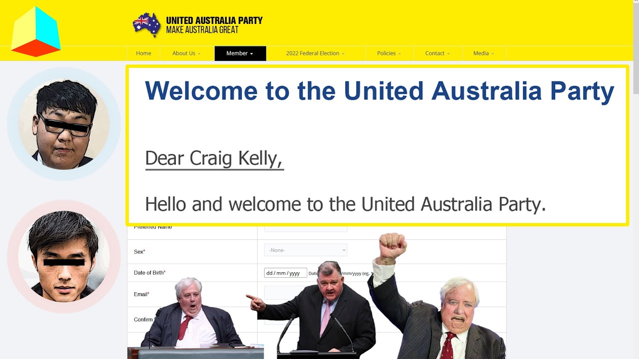 Unlisted Thoughts signs Craig Kelly MP up to the UAP - YouTube