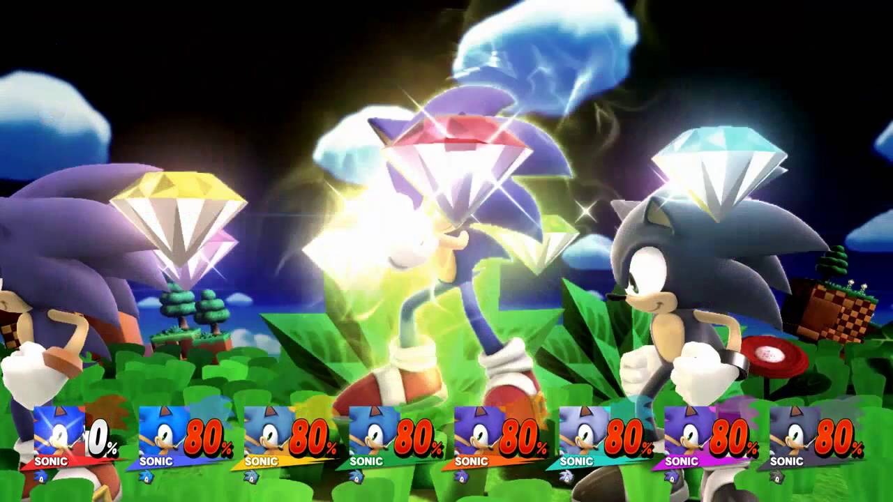 SSB4 Sonic Final Smash 8 Players! - YouTube