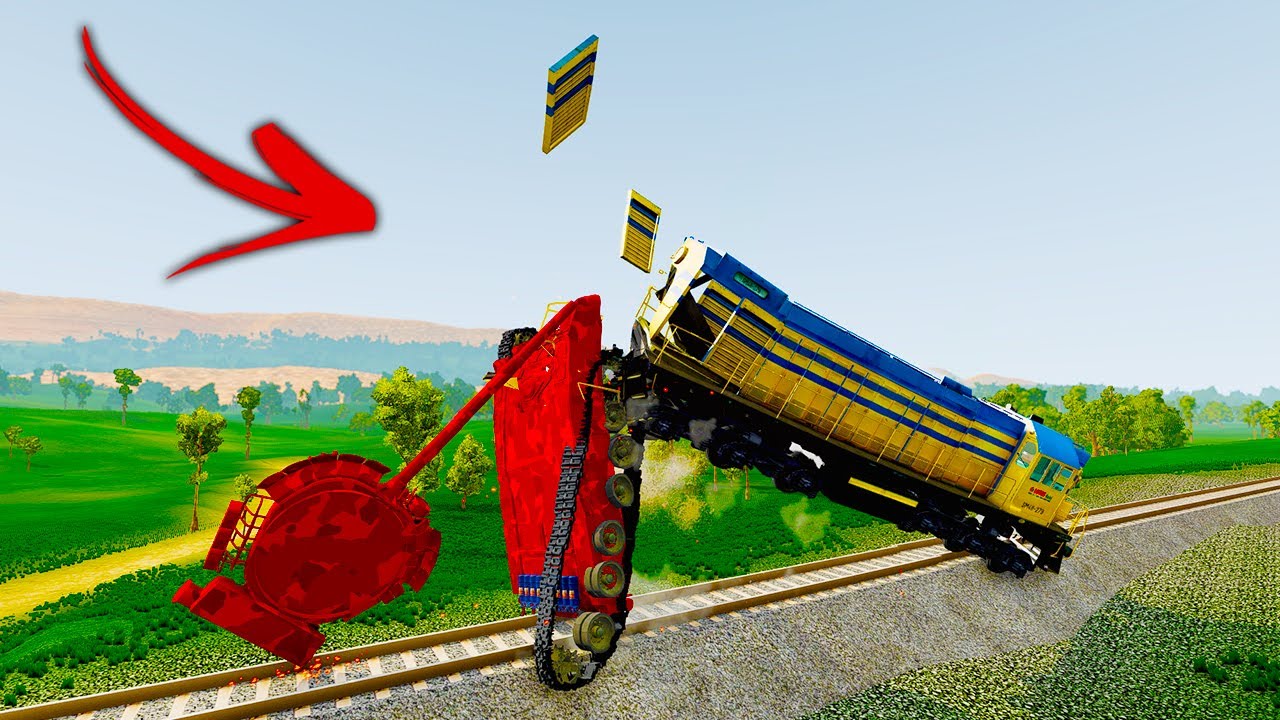 Train Crash With Big | Train Railroad Train Crash - YouTube
