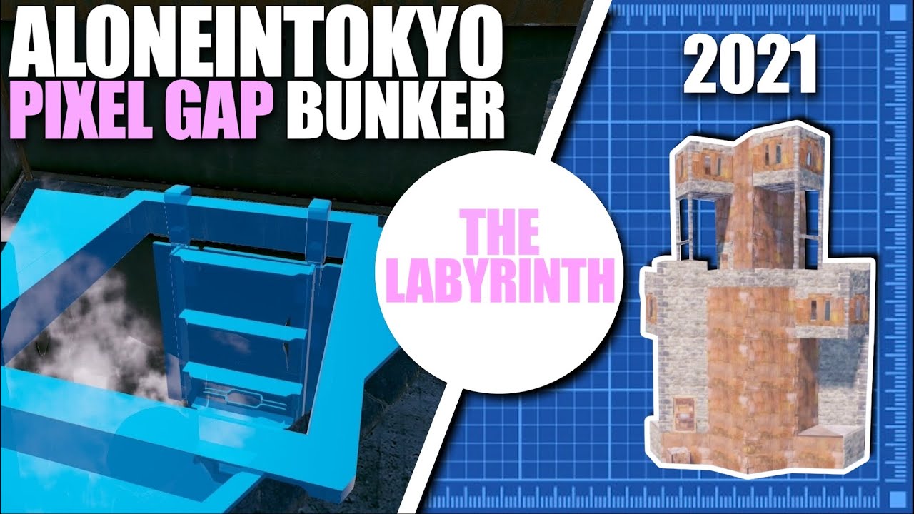 ALONEINTOKYO (Pixel Gap Bunker) 2021 BASE DESIGN | THE LABYRINTH - YouTube