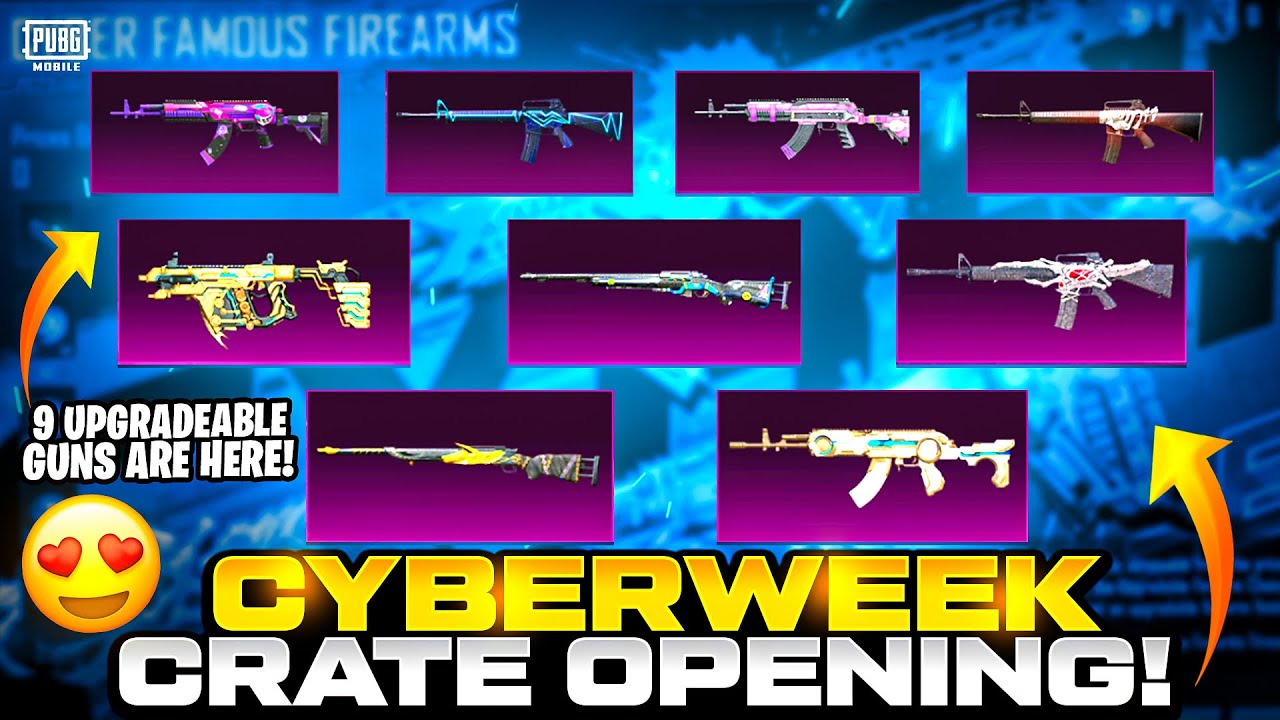 Cyber Famous Firearms Crate Opening Pubg | Cyber Week Crate Opening ...
