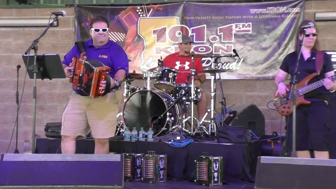 Richard Lebouef and TwoStep at the KBON Festival in Rayne on 10/07/2017 ...