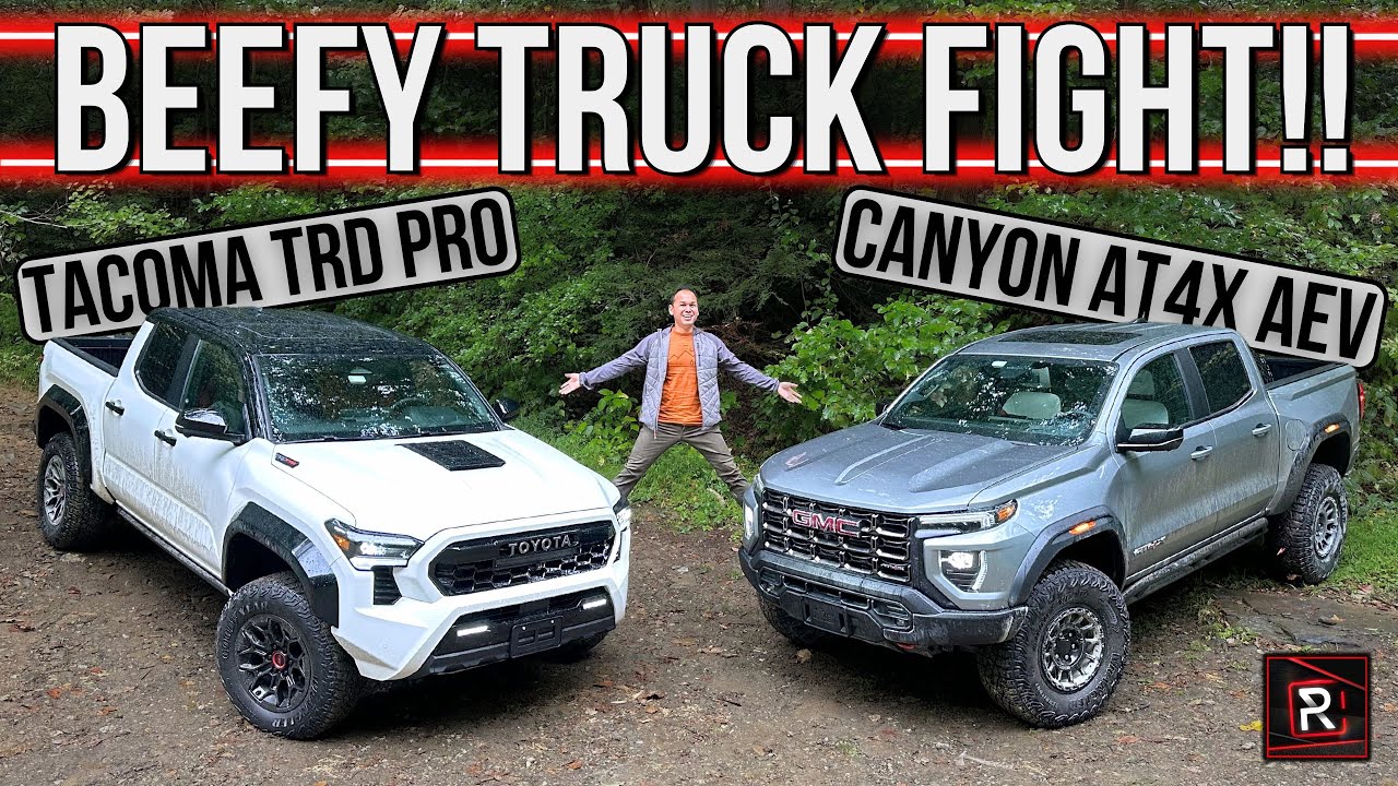 2024 Toyota Tacoma TRD Pro Vs. 2024 GMC Canyon AT4X AEV – Redline ...