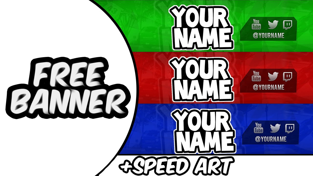 AWESOME "Free Banner Template Photoshop" (Sick Banner Template) - YouTube
