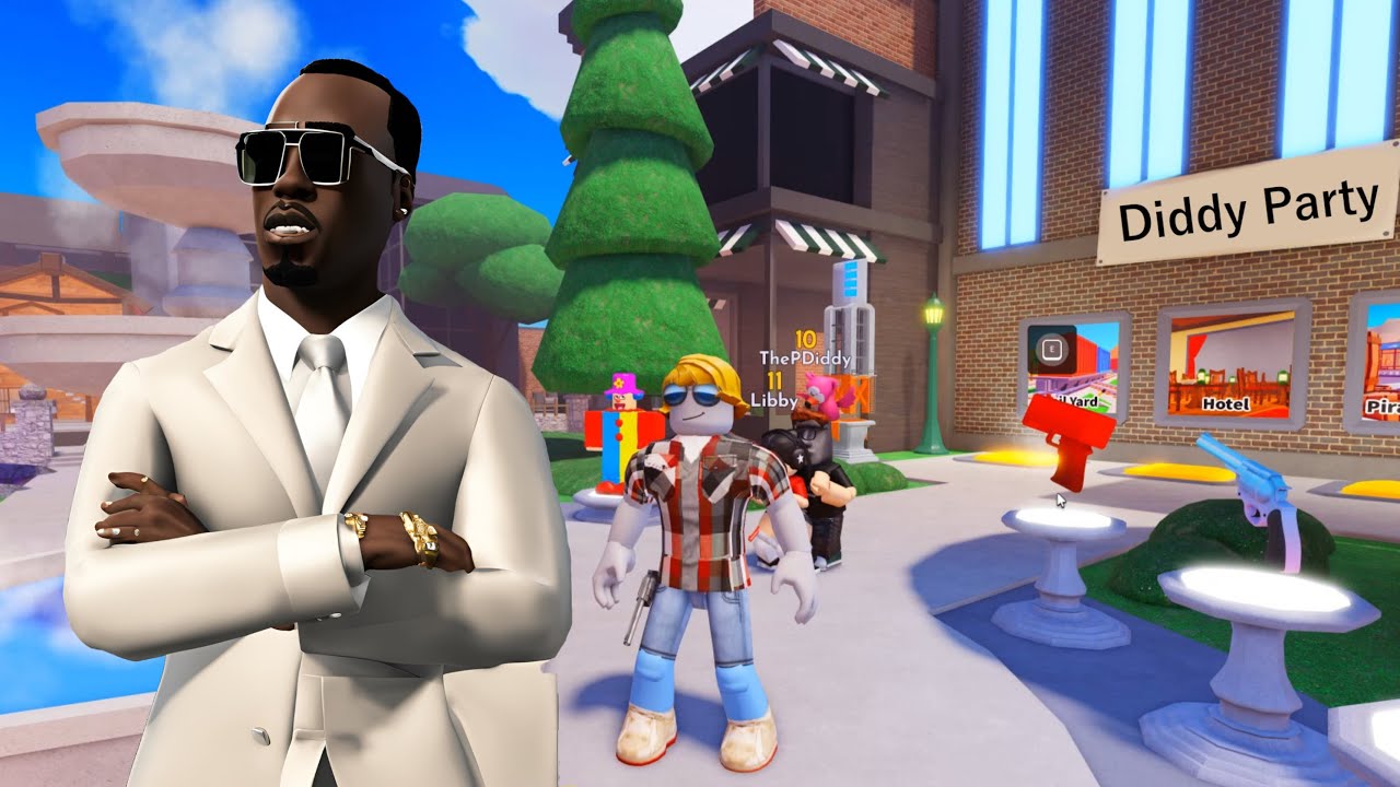 Blending In at Diddy's Party as an NPC in Roblox - YouTube