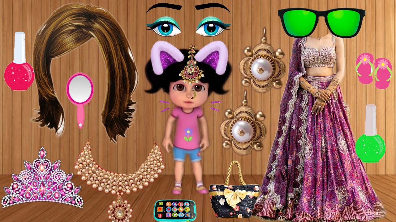 single girl ka Make-up comedy video - cartoon video - funny makeup ...