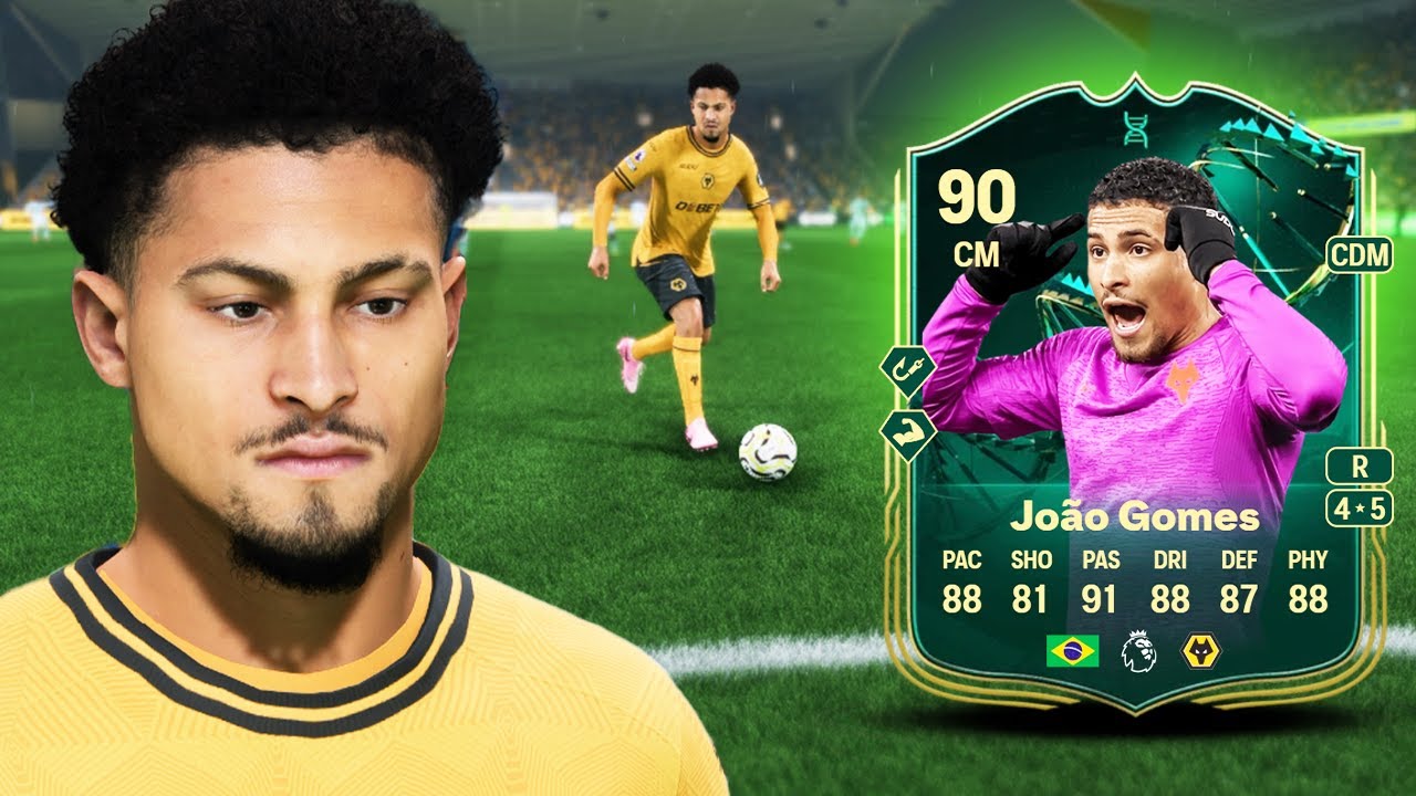 90 CURL IT IN EVOLUTION JOAO GOMES PLAYER REVIEW | FC 25 ULTIMATE TEAM ...