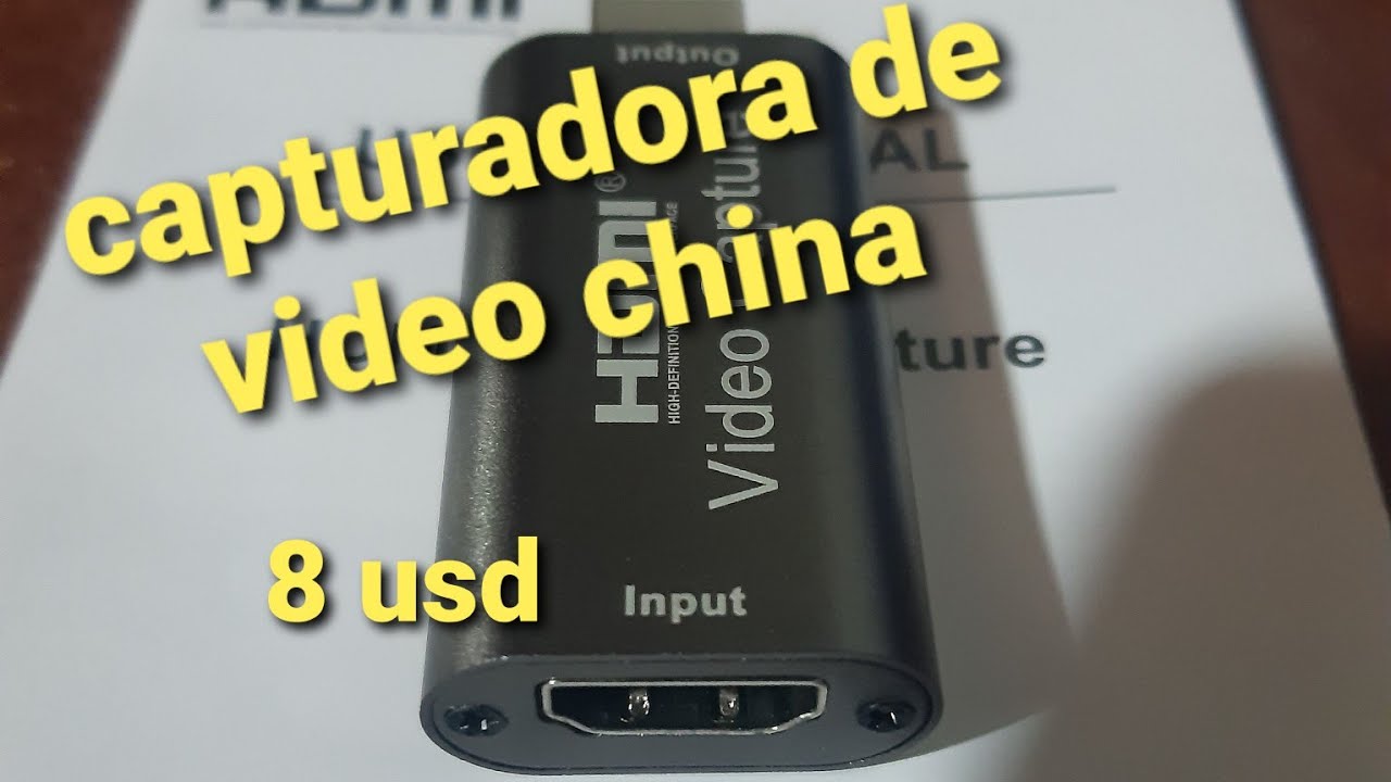 como instalar capturadora de video hdmi | aliexpress | economica - YouTube