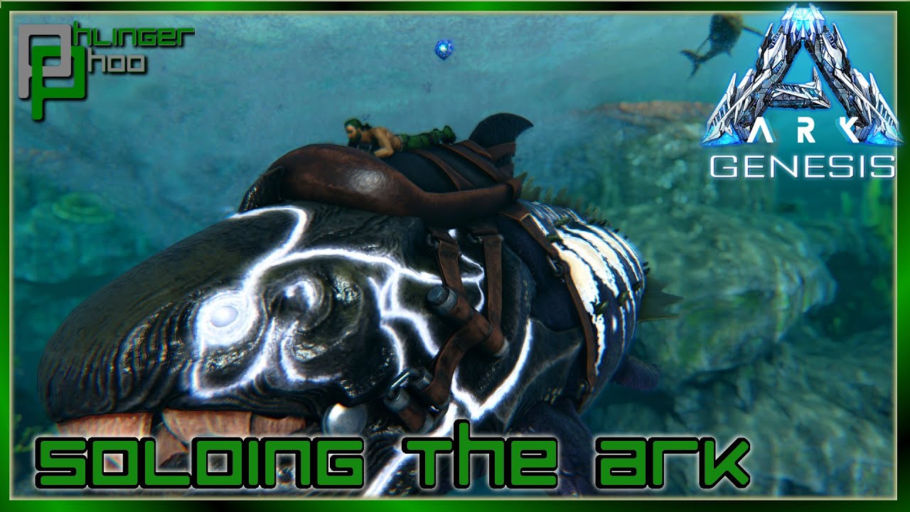 DUNKLEOSTEUS TAMING IN THE DARK DEPTHS OF THE OCEAN! Soloing the Ark ...