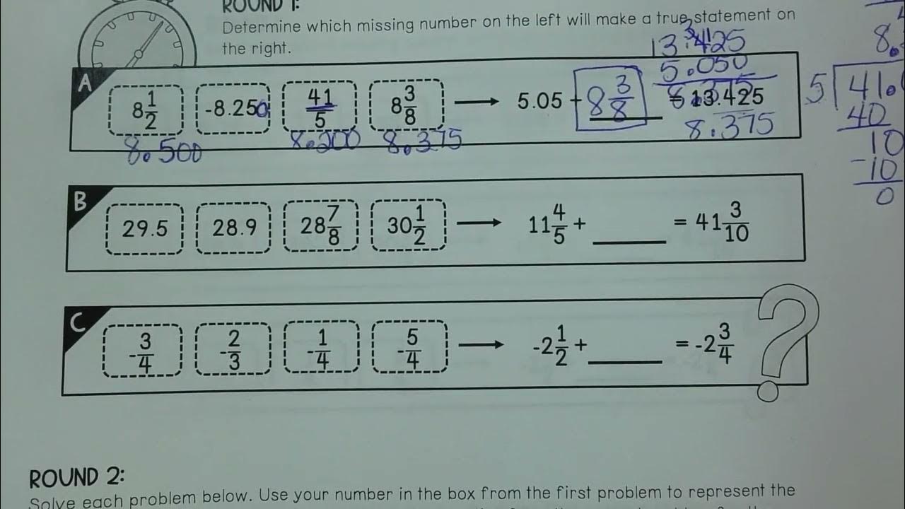 7th Grade Mixed Practice With Rational Numbers - YouTube