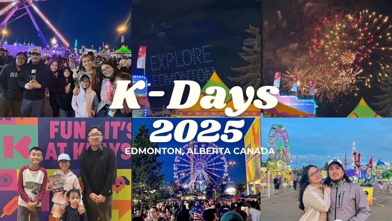 K-Days 2025 Edmonton | Epic Drone & Fireworks Show 🎆 | Canada Summer ...