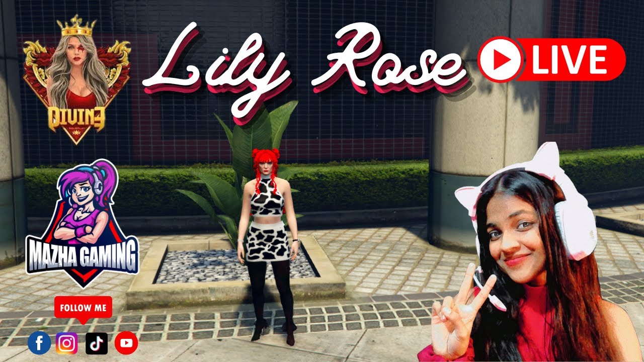 Mazhagaming Live Streaming - Divine RP - Lily Rose - Day 01 - නැවුම් ...