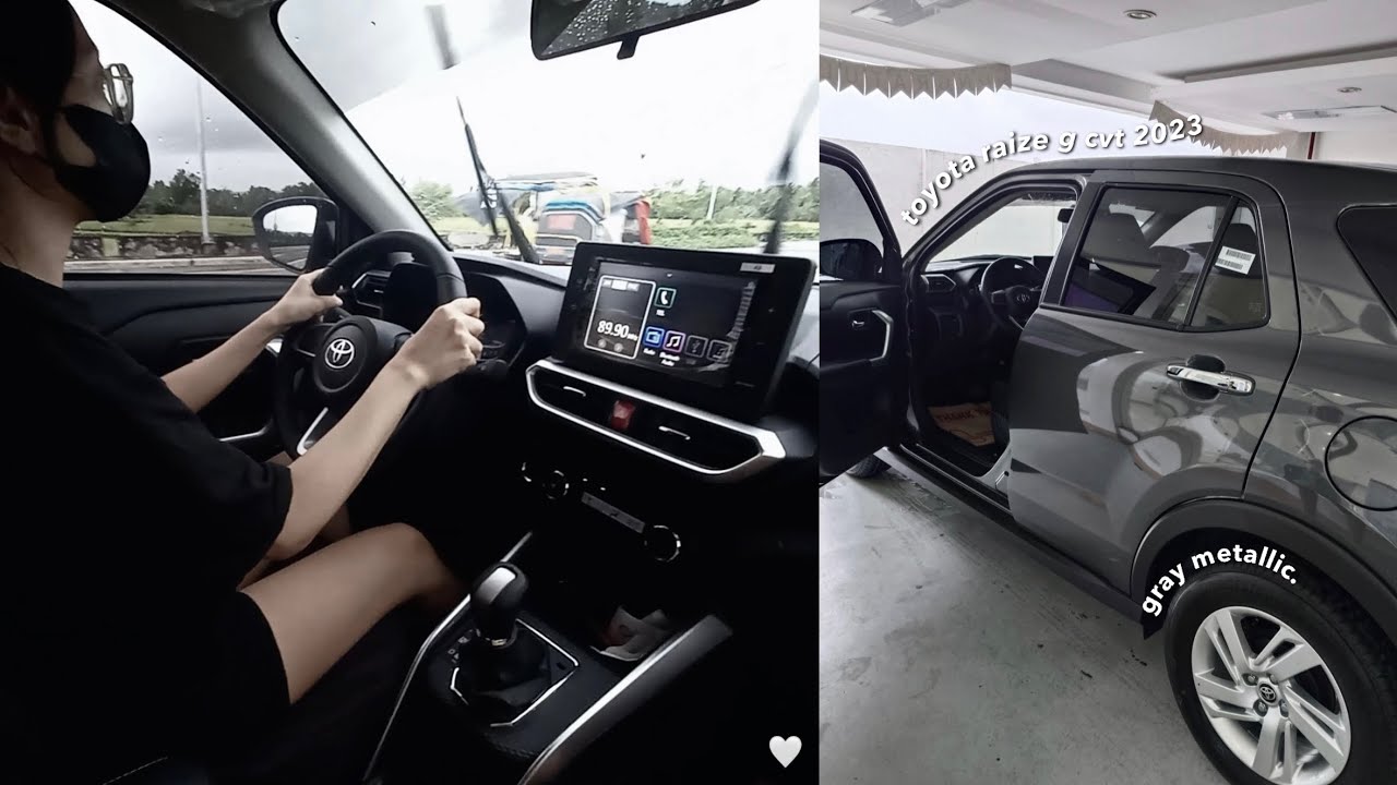NEW CAR toyota raize g cvt 2023 in GRAY METALLIC 🖤 weekend vlog ph ...