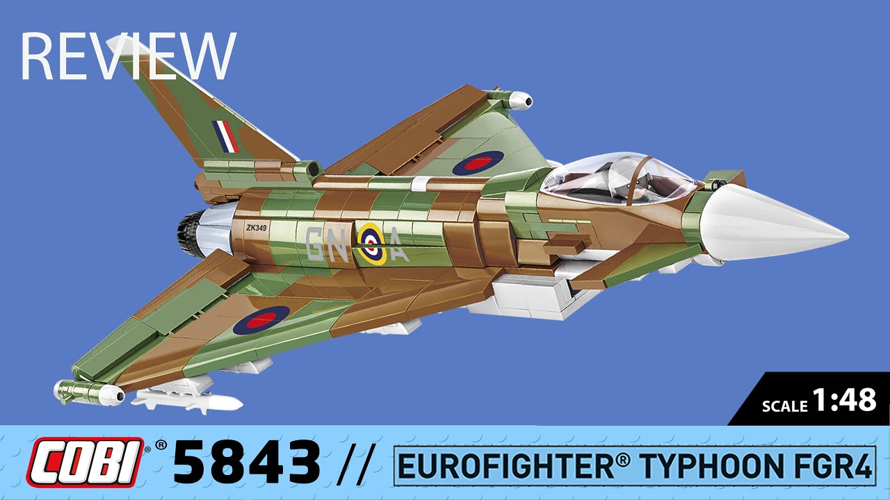 COBI 5843 EUROFIGHTER TYPHOON FGR4 💥 RAF "GiNA" 💥 1:48 ️ REVIEW - YouTube