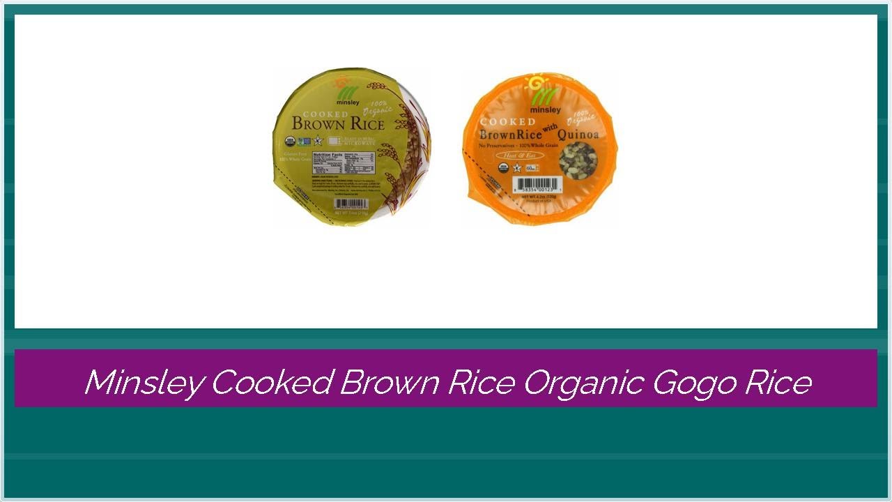 Minsley Cooked Brown Rice Organic Gogo Rice - Daring Reviews - YouTube