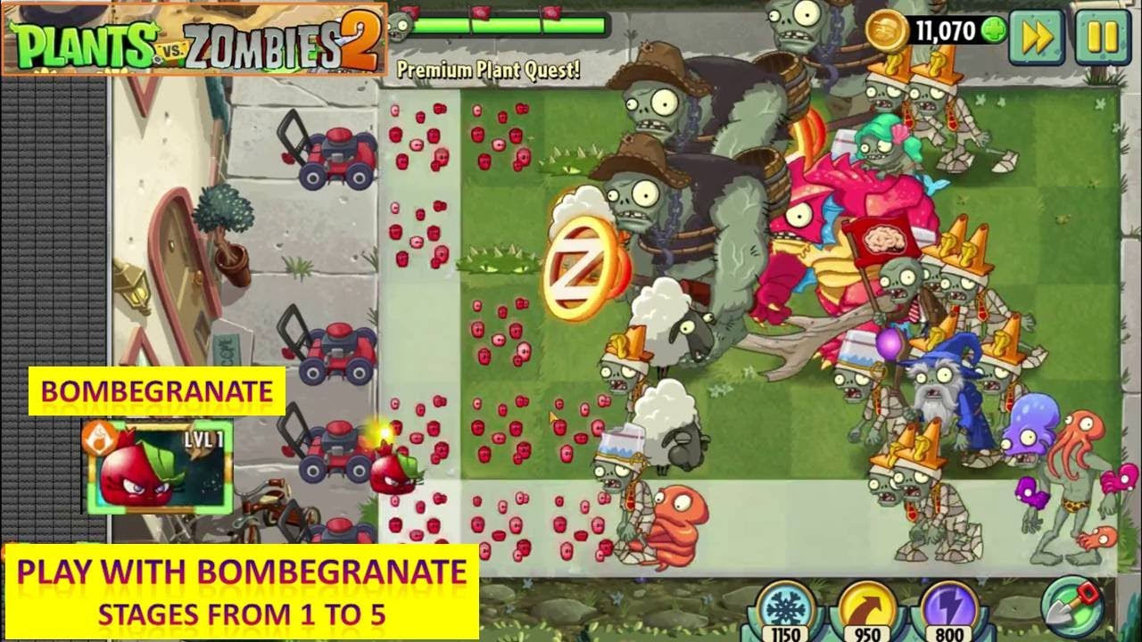 Plants vs. Zombies 2 - Play with Bombegranate Event (New Plant ...