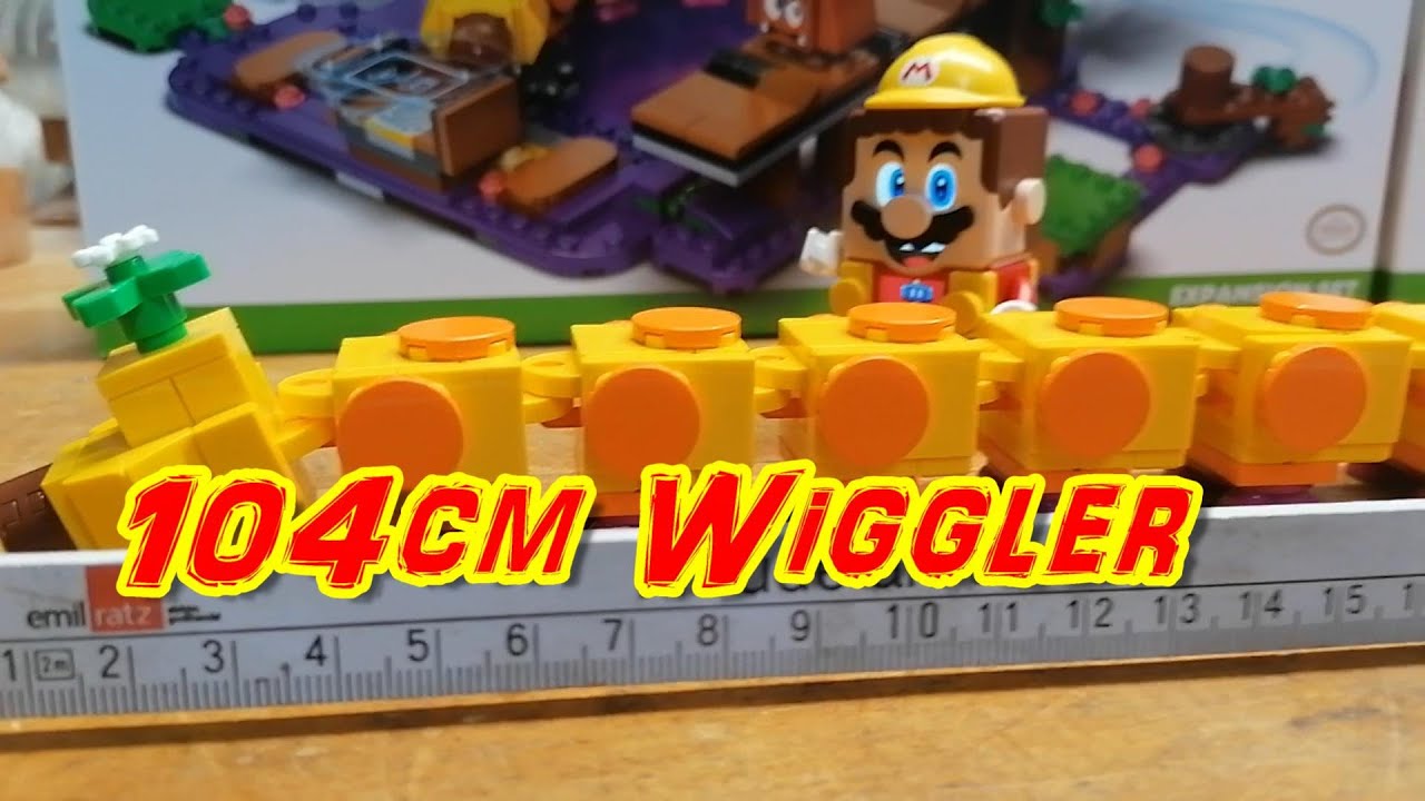 Super mario and Luigi MEGA Wiggler! 104 cm Wiggler MOC How to build ...