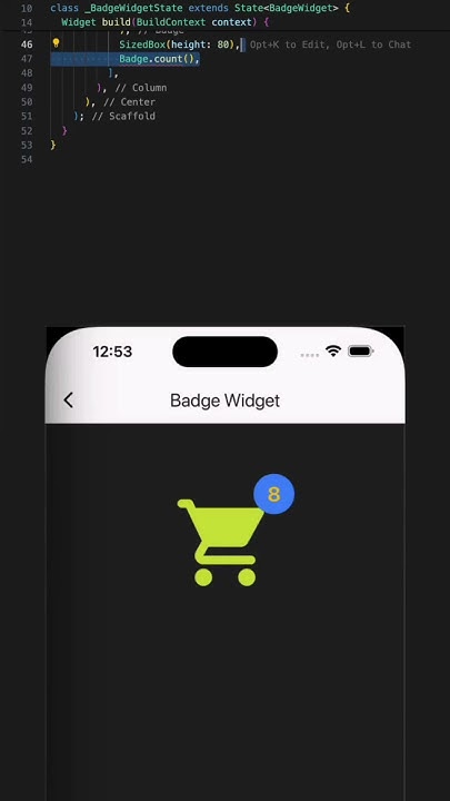 Flutter Badge Widget #flutter #badge #flutterdev - YouTube
