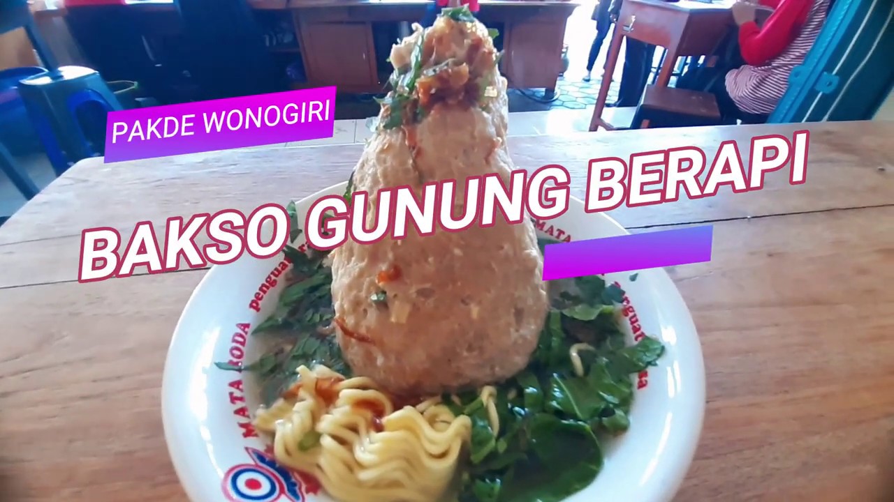 Penampakan Bakso berbentuk Gunung - YouTube