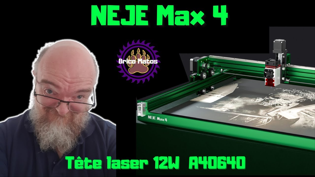 NEJE 4 MAX Tête laser A40640 . - YouTube