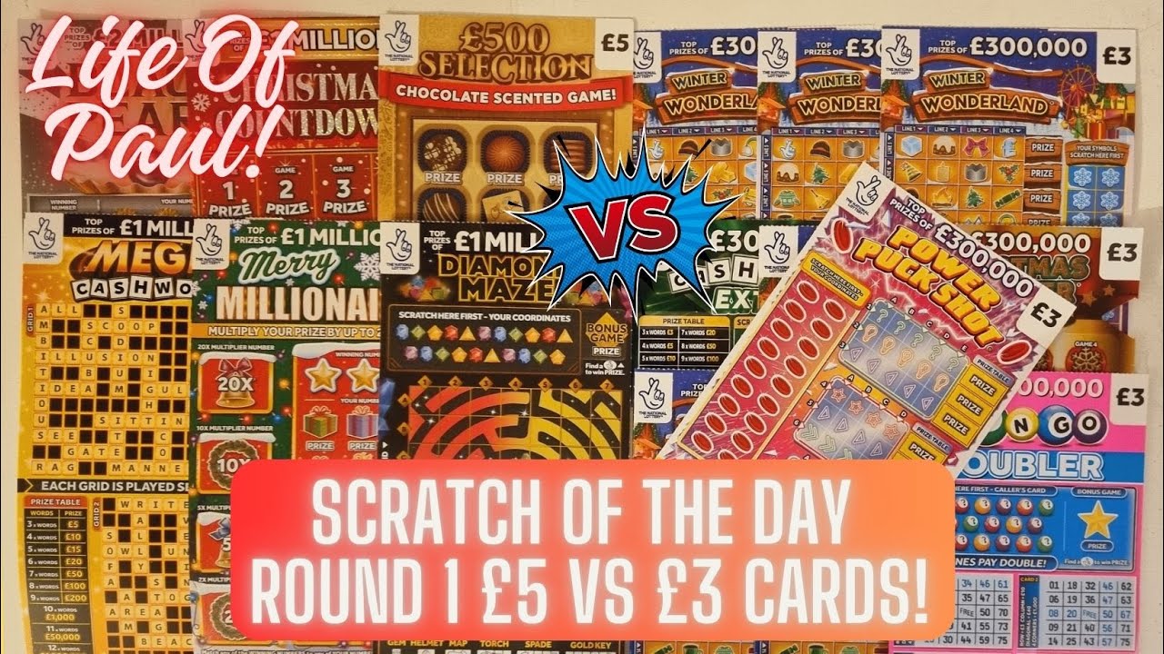 £60 of cards in Round 1 Scratch Of The Day! - YouTube