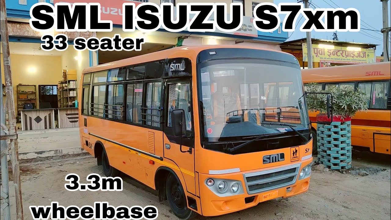 sml s7 xm school bus 33 seater 3335mm wheelbase school bus - YouTube