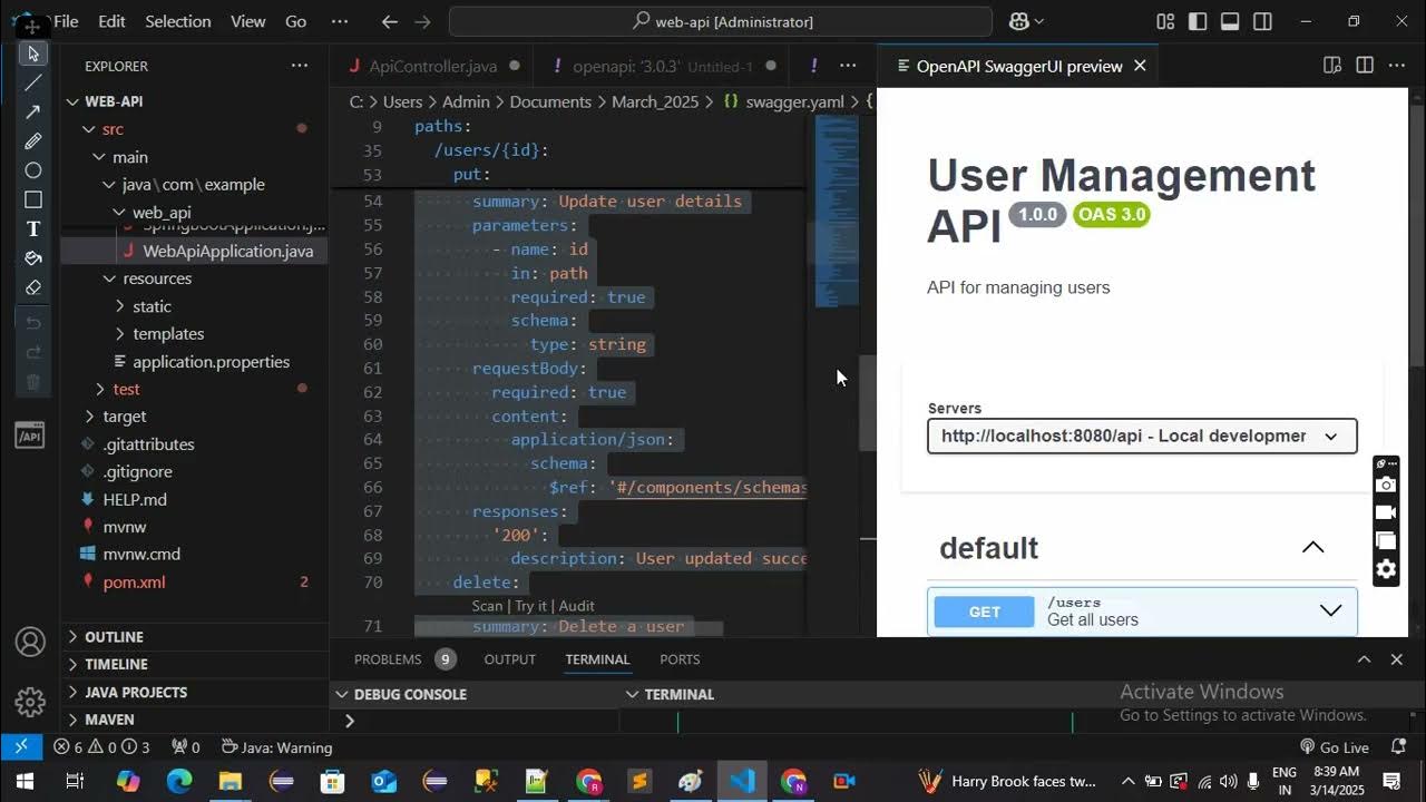 Swagger API Framework in vscode - Learn #swagger in 5 mins !! - YouTube
