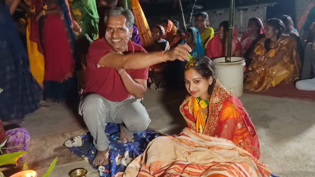 Puja Weds Saurabh | Puja Matkor Haldi | मेरी बेटी पूजा कि पूजा मटकओर और ...