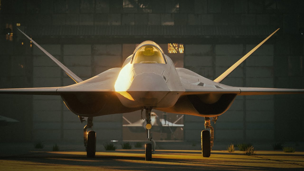 F23A aircraft | DCS World | HiMasters 3D portfolio - YouTube