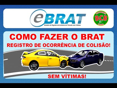 BRAT / E-BRAT, COMO FAZER O E-BRAT,  REGISTRO DE OCORRÊNCIA DE COLISÃO SEM VÍTIMAS !  #brat , #bratt