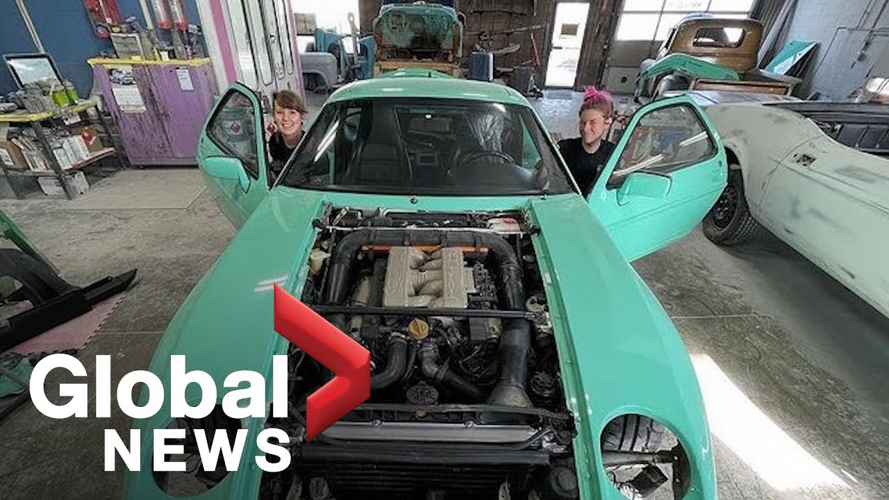Visiting Canada’s first all-female auto body shop - YouTube