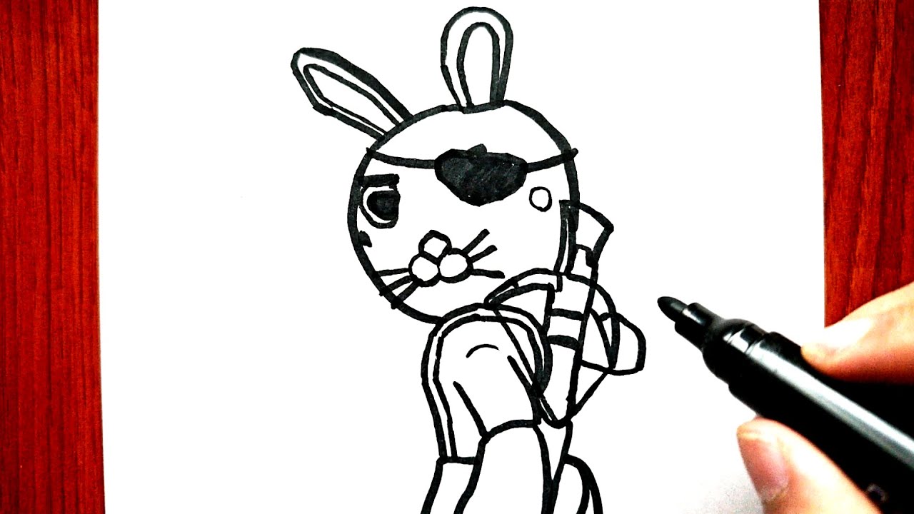 How to draw Decay ROBLOX Piggy | Drawing Tutorial - Como dibujar a ...