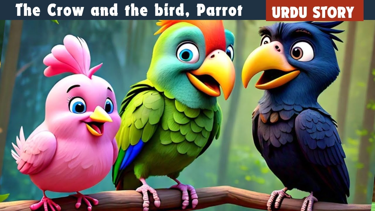 The Crow And the Bird,Parrot | Hindi Moral Kahaniyan | Learning Lesson ...