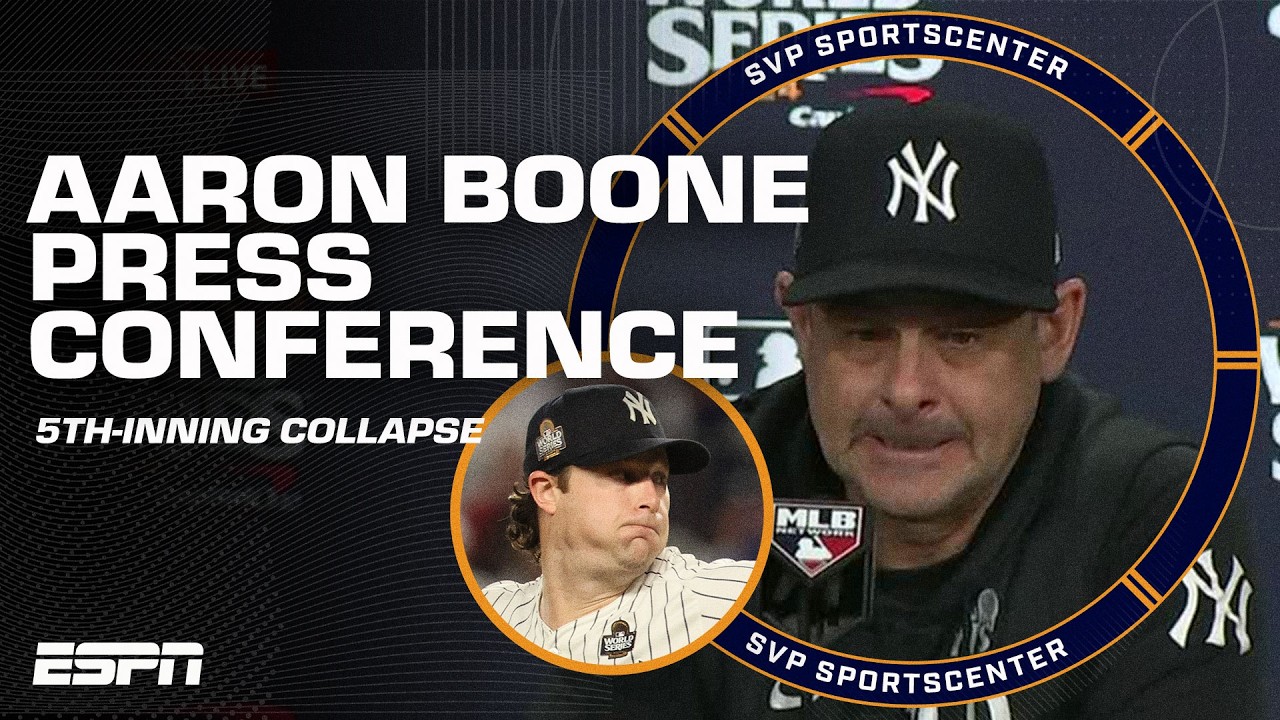 Aaron Boone breaks down Yankees' 5th-inning collapse in Game 5 of the ...