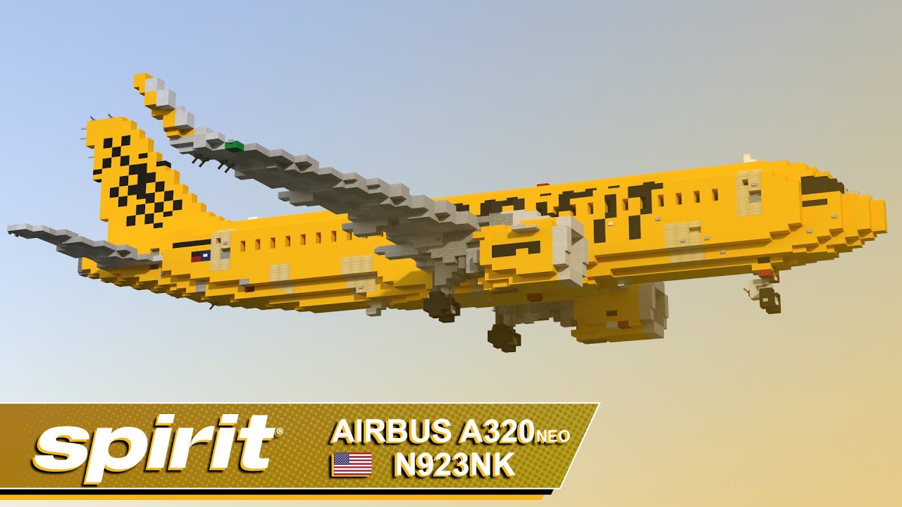 Minecraft | Spirit Airlines Airbus A320neo - YouTube