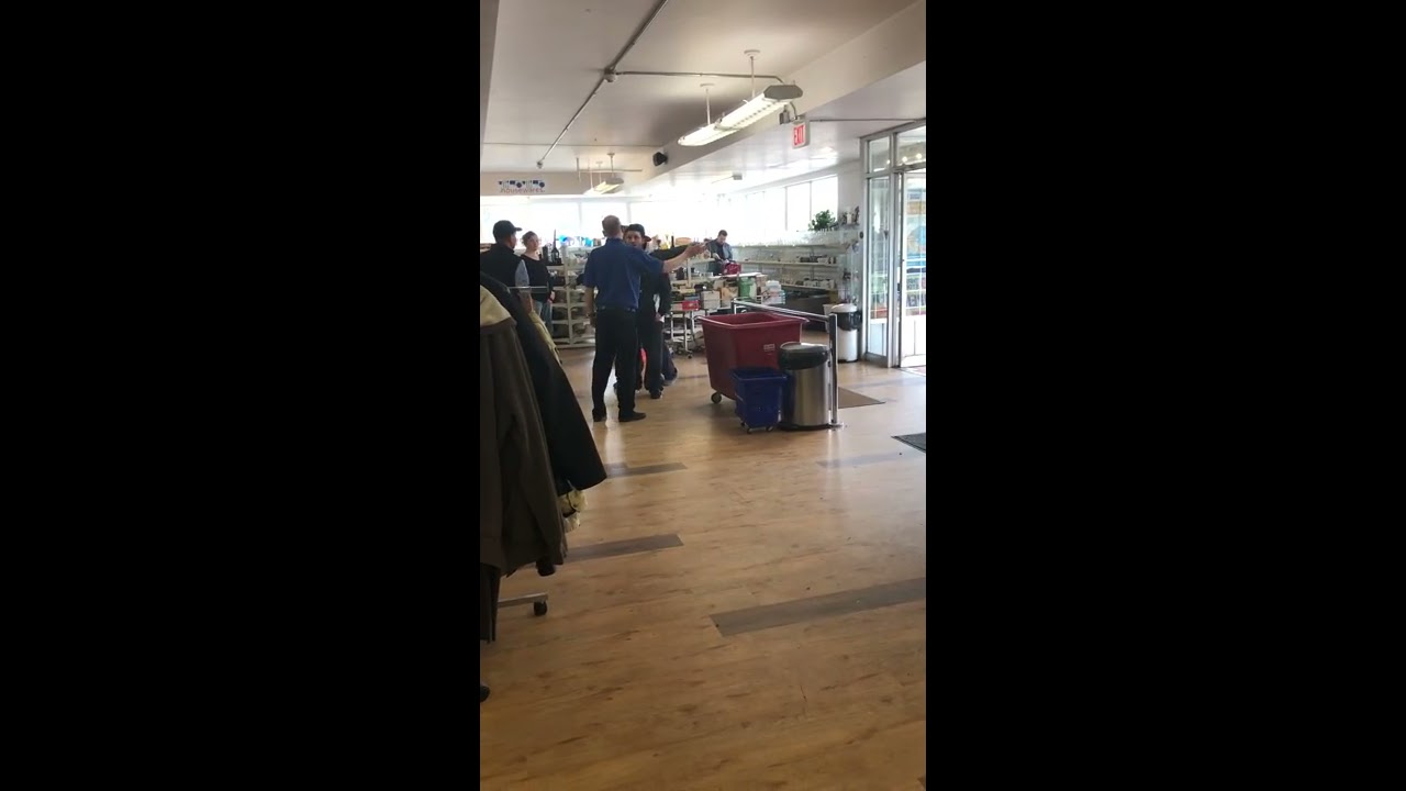 Guy Being Kicked Out Of The Thrift Store - YouTube